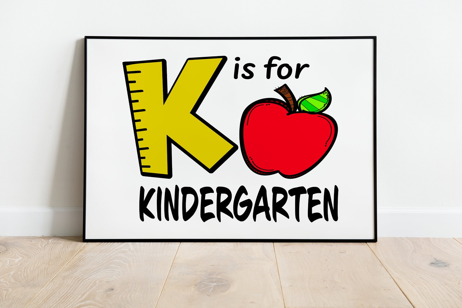 K Is For Kindergarten Sign Printable Kindergarten Sign | Etsy