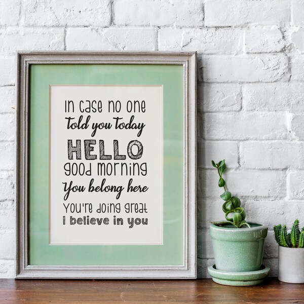 Welcome Home You Belong Here Sign - Etsy