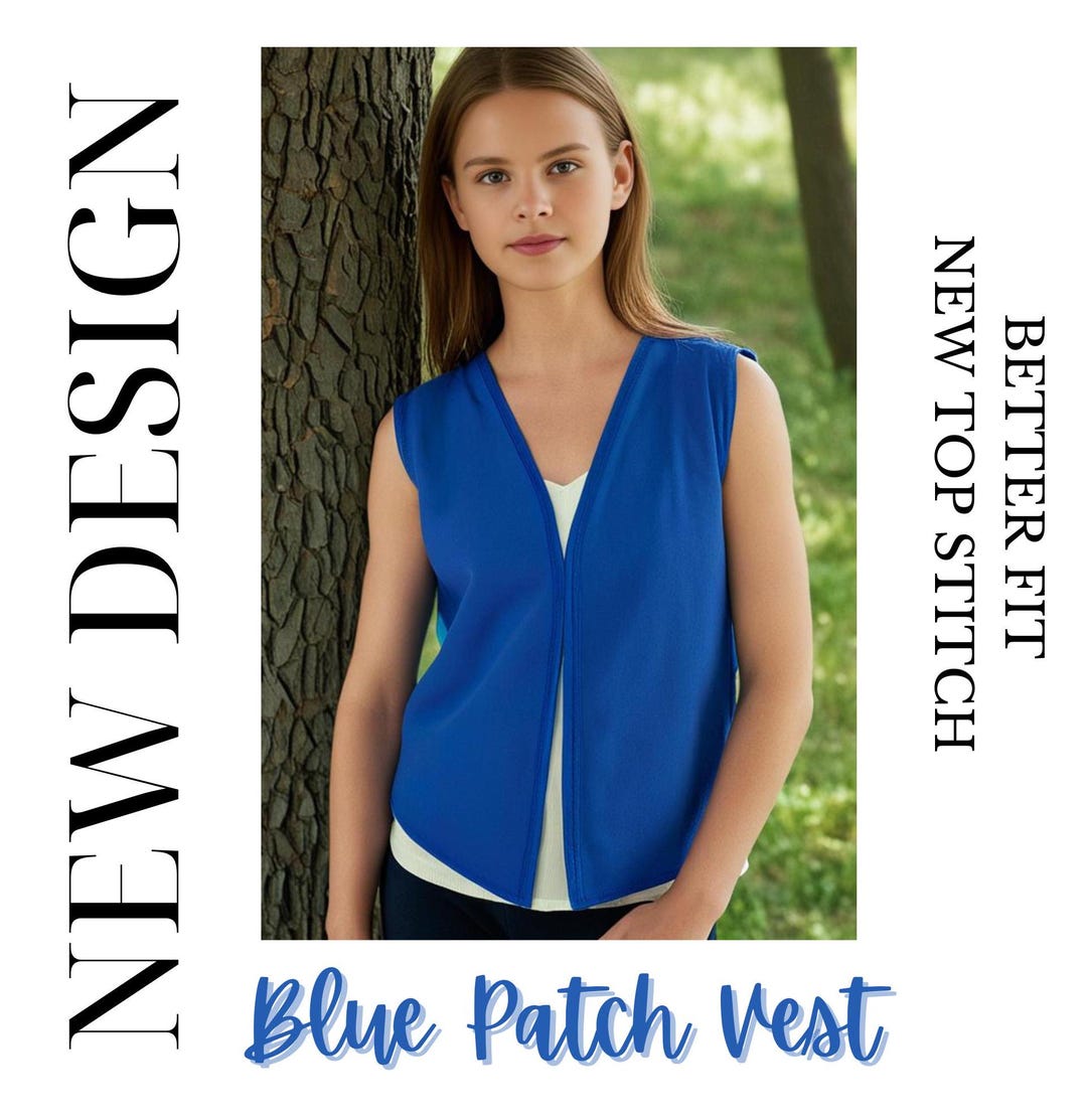 Blue Twill Patch Vest Guide YMCA Indian Princess Cub Scout - Etsy