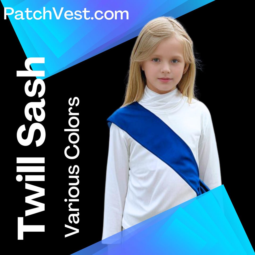 Twill Patch Sash Open at the Bottom - Etsy
