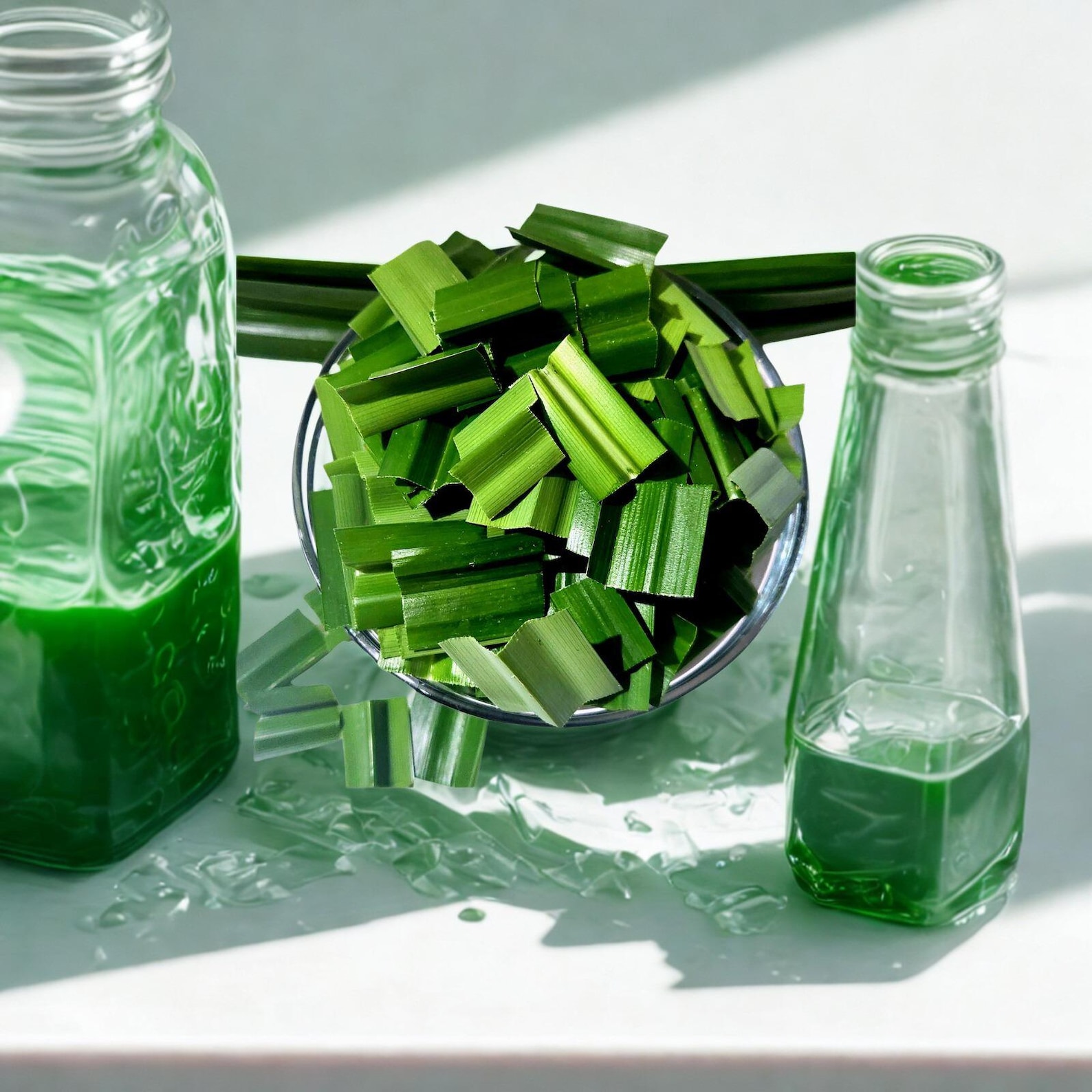 Pandan Leaves, Organic, Beautifully Cut Into Square Pieces. 3-day ...