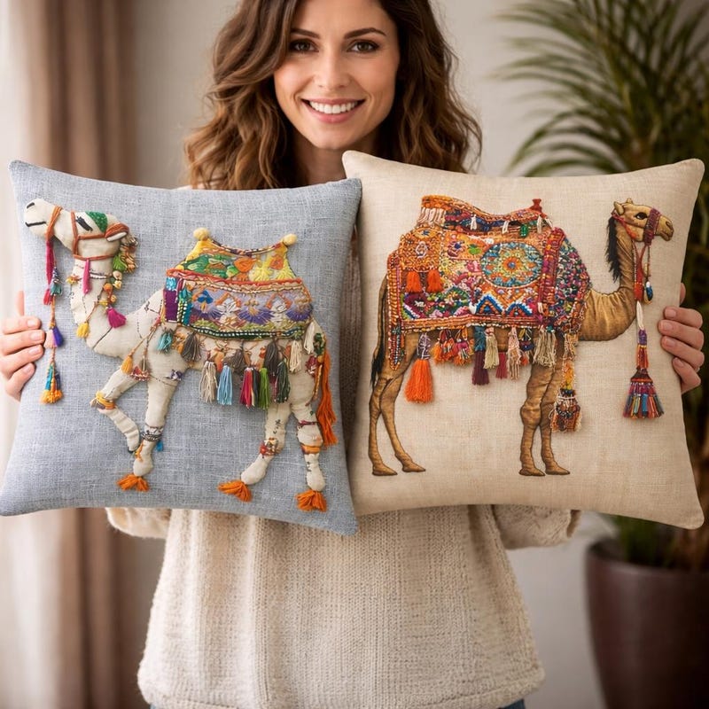 Modern Camel Pillows - Etsy