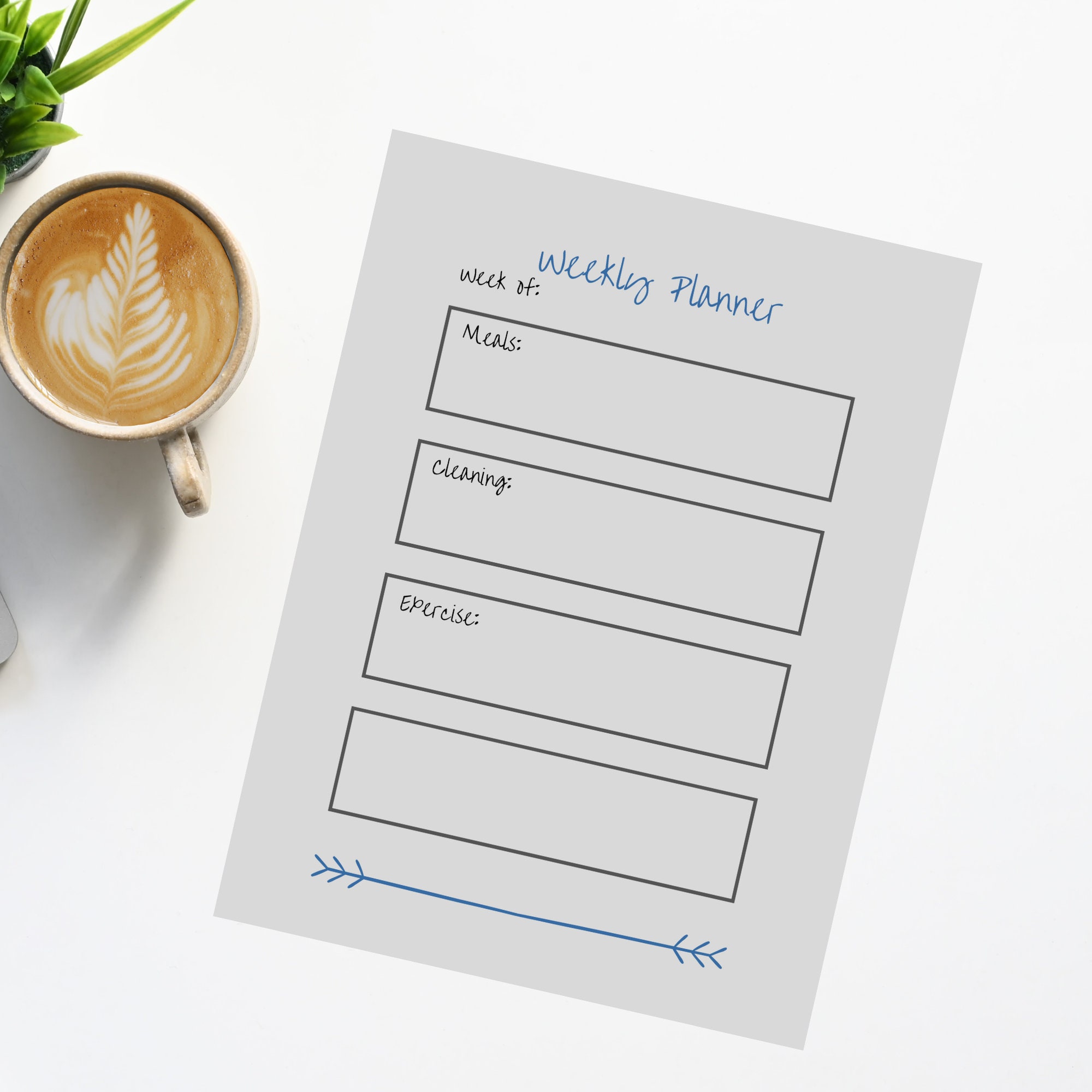 Floral Quote Week-at-a-glance Printable Planning Pages - Etsy