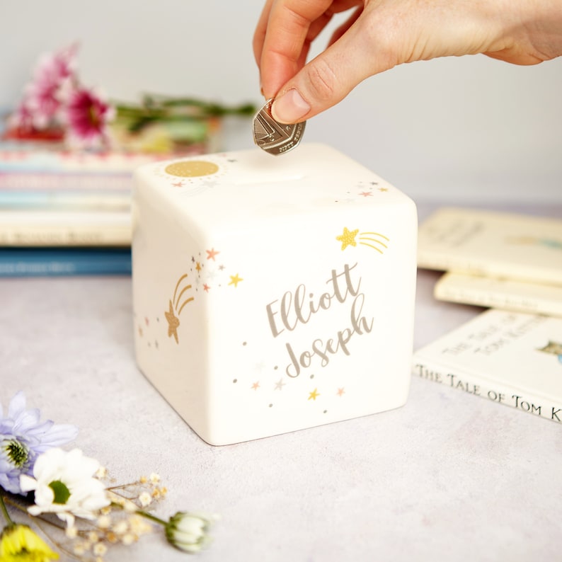 Personalised Christening Gift Money Box - Etsy