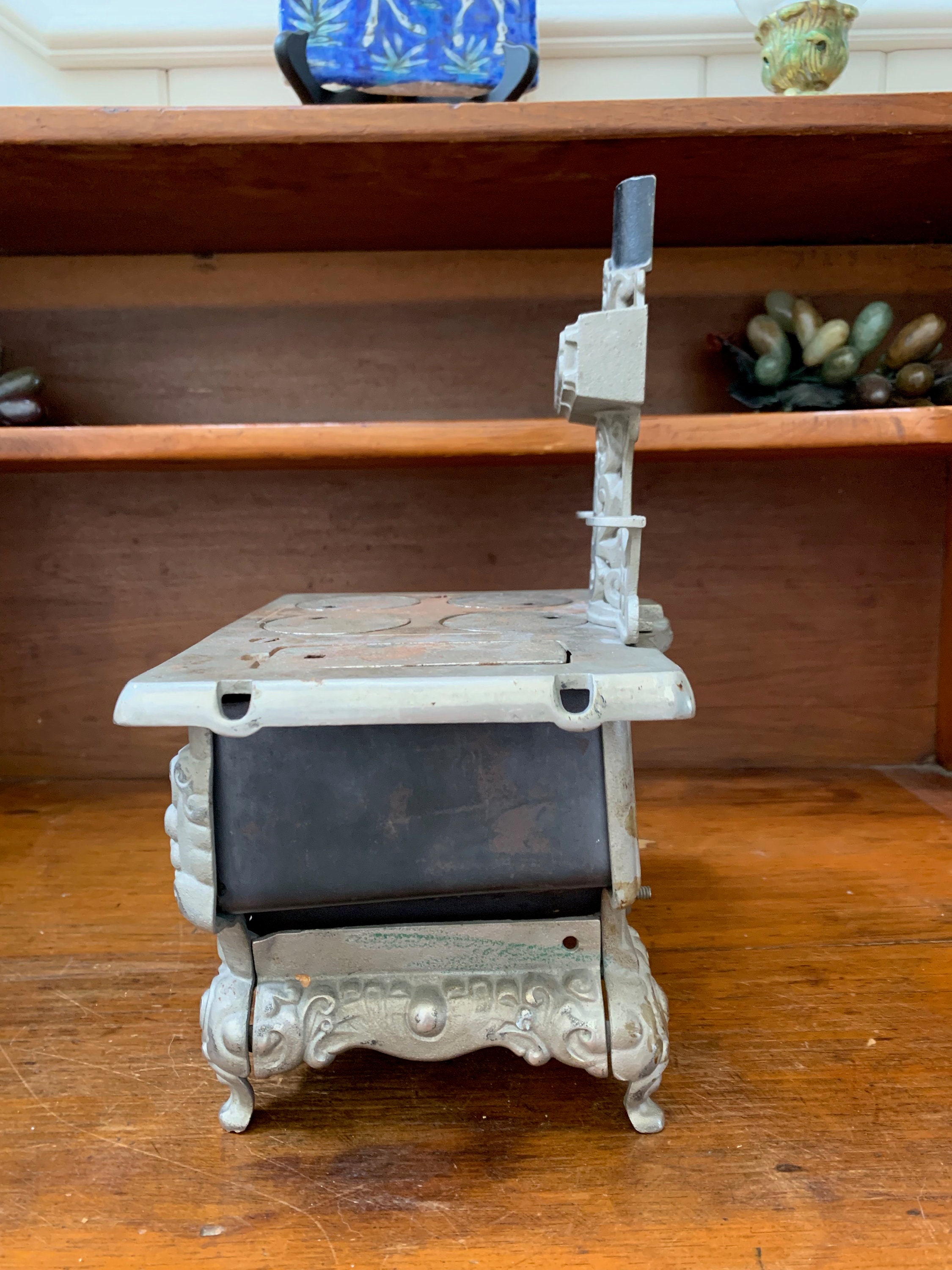 Antique Eagle Cast Iron Salesman Toy Stove - Etsy