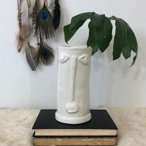 Lips face eyes vase - Etsy Nederland