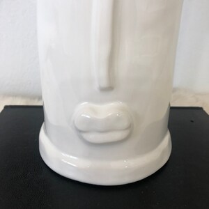 Funky Long Face Vase Ceramic Cream Vase With Eyes, Lips & Nose why the ...