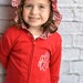 Monogrammed Girls Jacket Monogrammed Zip up Hoodie - Etsy