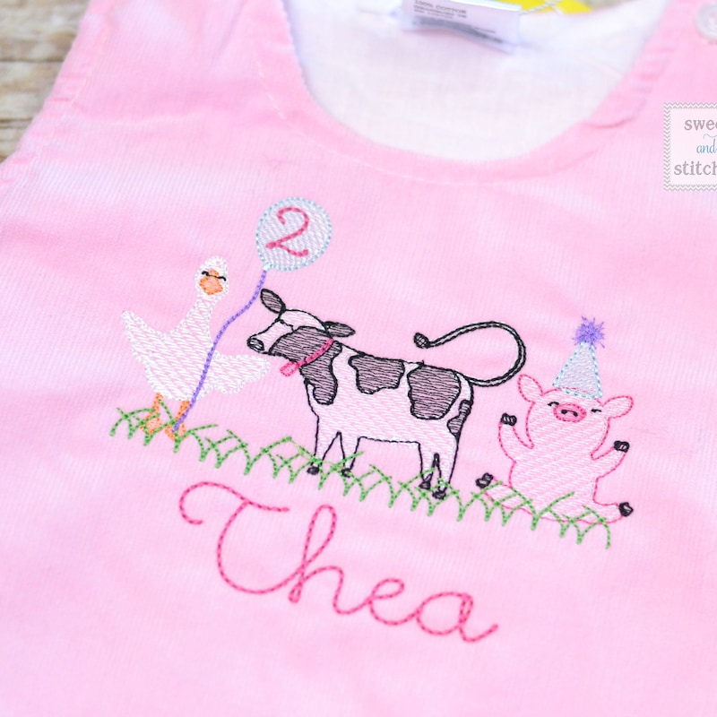 Pink Farm Baby Dress - Etsy