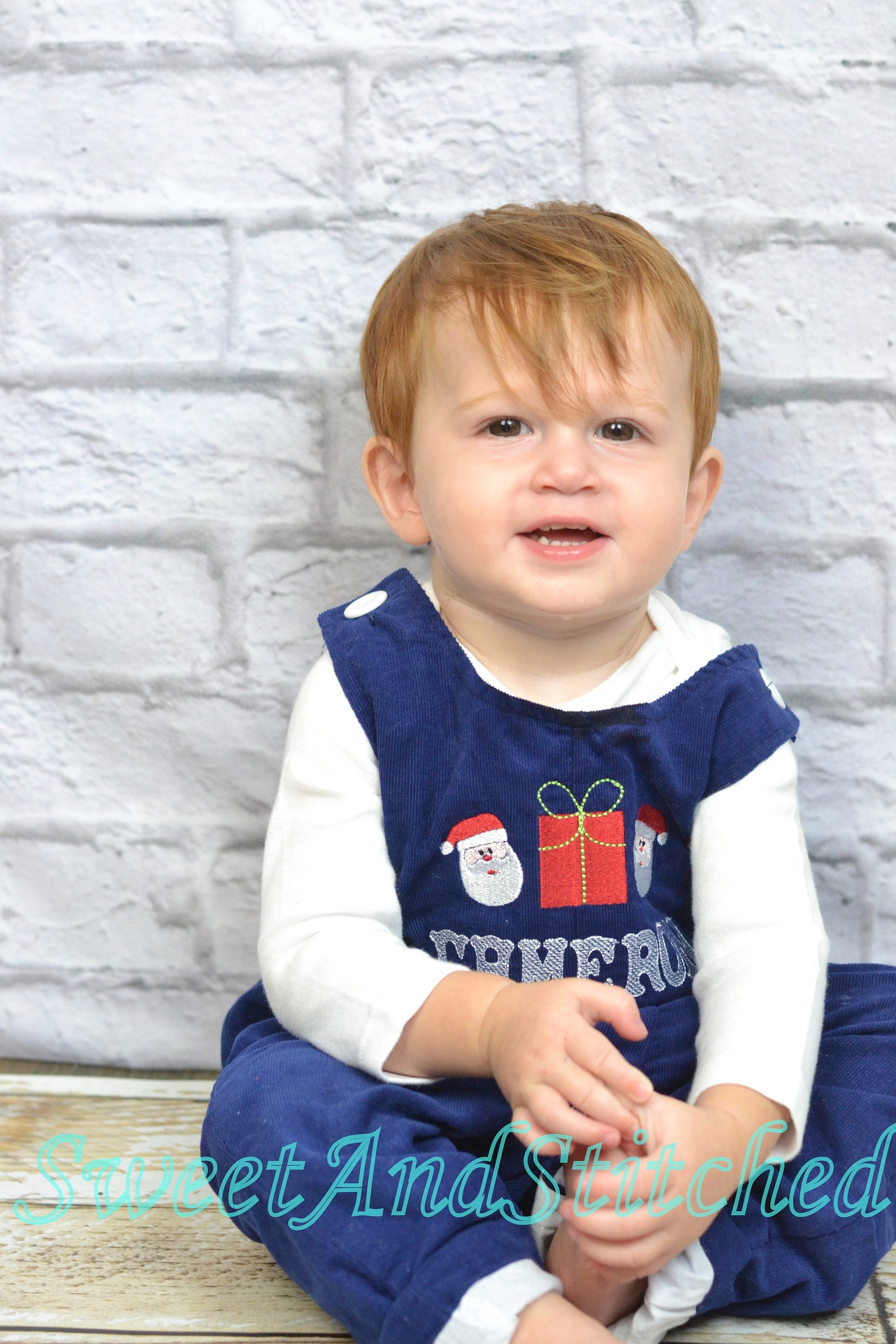 Baby Boy Christmas Outfit, Toddler Boys Christmas Overalls, Boys ...