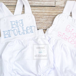 Monogrammed Big Brother Outfit, Boys Cross Backed Bubble, Boys Summer ...