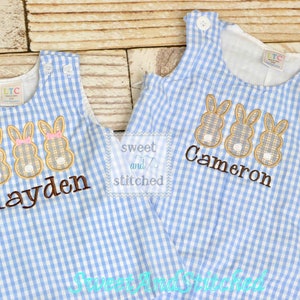 Personalized Boys Easter Outfit With Bunny Design and Name - Baby Boy ...
