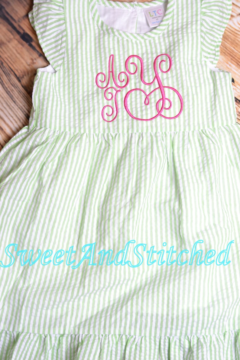 Monogrammed Flower Girl Dress Toddler Easter Dress - Etsy