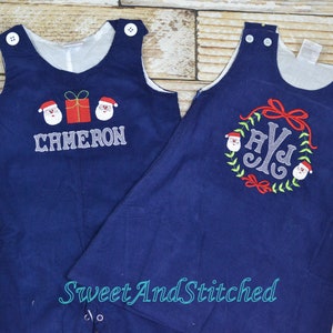 Baby Boy Christmas Outfit, Toddler Boys Christmas Overalls, Boys ...