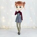 Set: Turtleneck and Plaid Dungaree for Pullip Obitsu 27 - Etsy