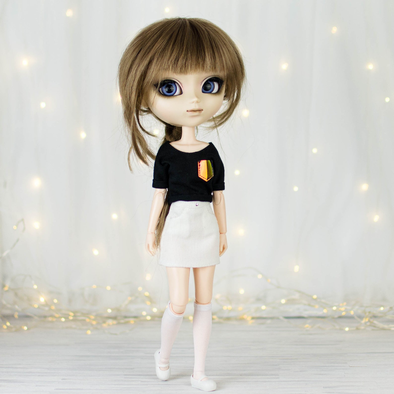 Crop Top T-shirt With Holo Pocket for Pullip Obitsu 27 Blythe | Etsy