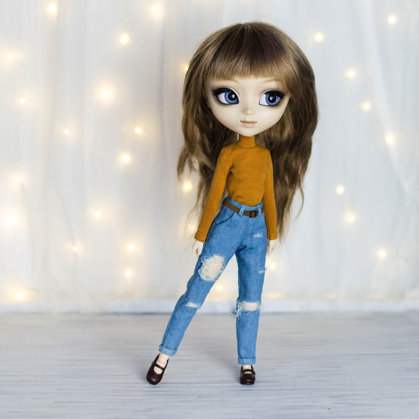 Autumn Turtleneck Blouse for Pullip Obitsu 27 Blythe Pure | Etsy