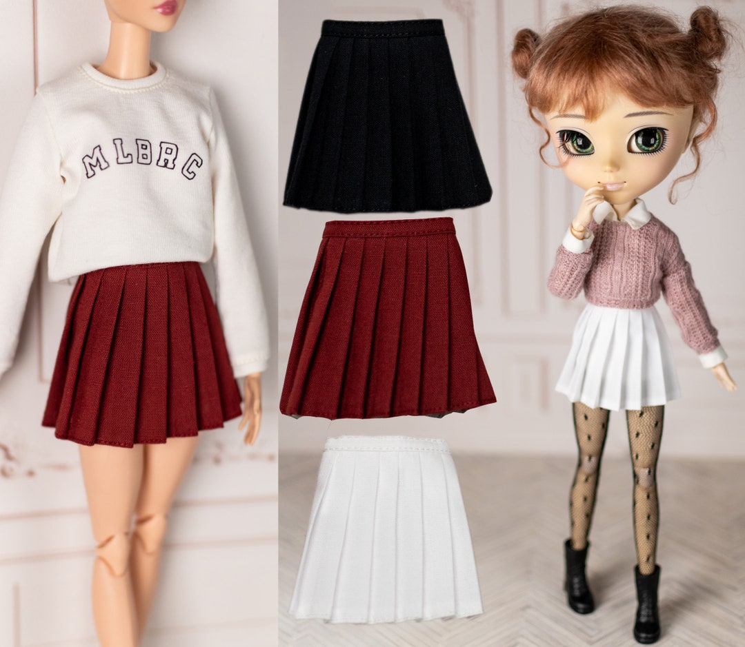 Tennis Skirt for Pullip, Blythe, Obitsu, Poppy Parker, Fashion Royalty ...