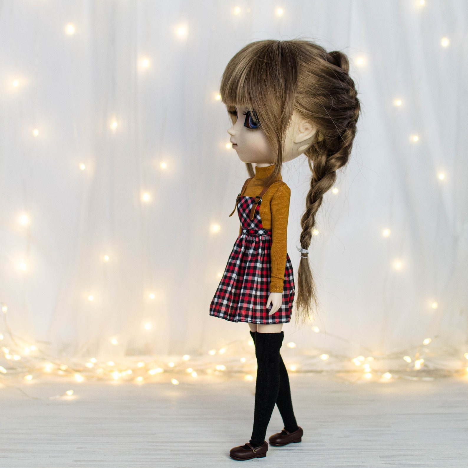 Set: Turtleneck and Overall Dress for Pullip Obitsu 26 27 | Etsy