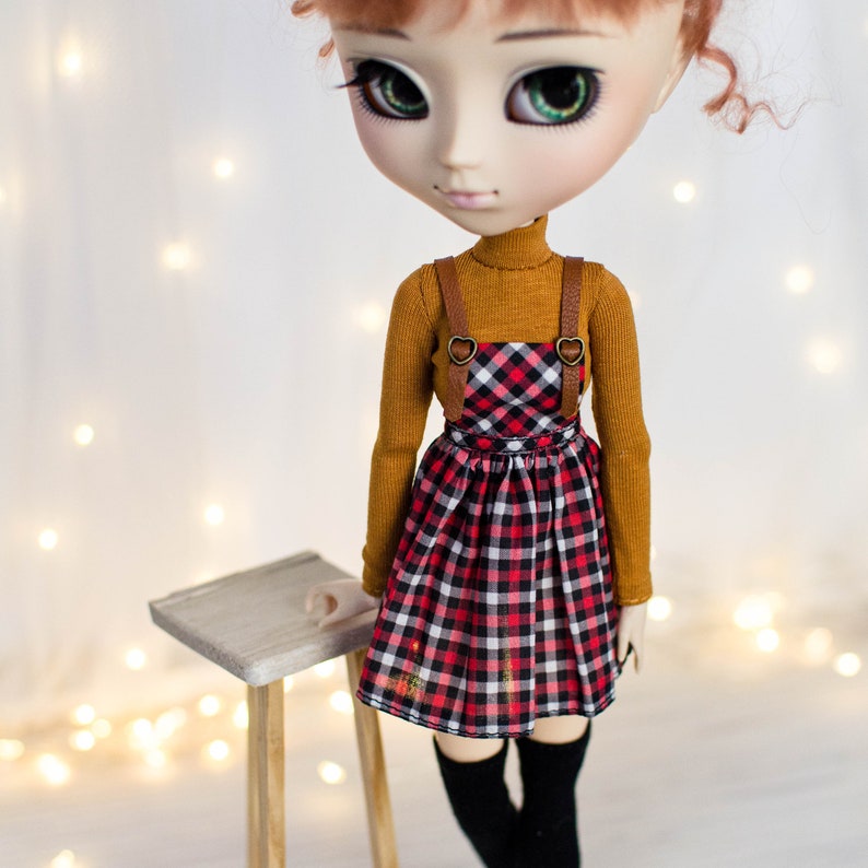 Set: Turtleneck and Overall Dress for Pullip Obitsu 26 27 - Etsy