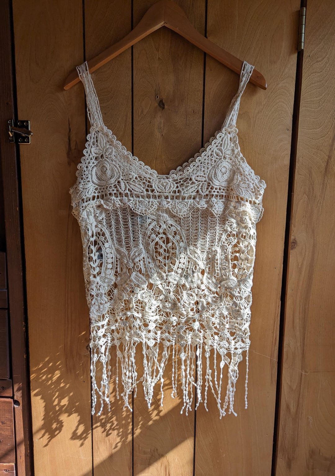 Vintage Boho Crochet Tank Top for Layering Festival Hippie Concert ...