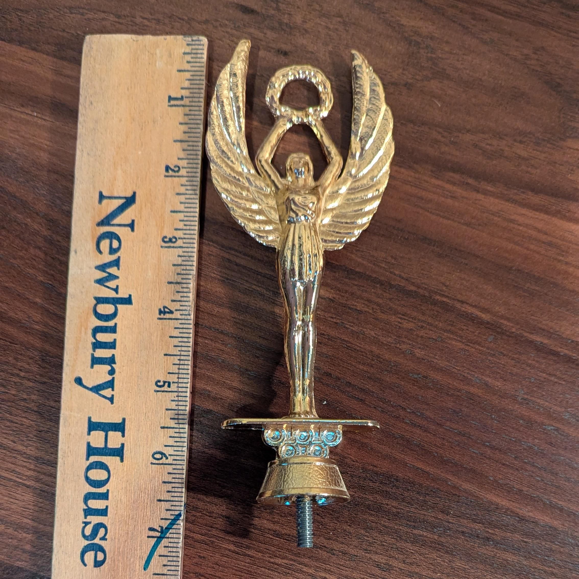 1980s Winged Victory Trophy Topper | Vintage Goldtone Metal Laurel ...