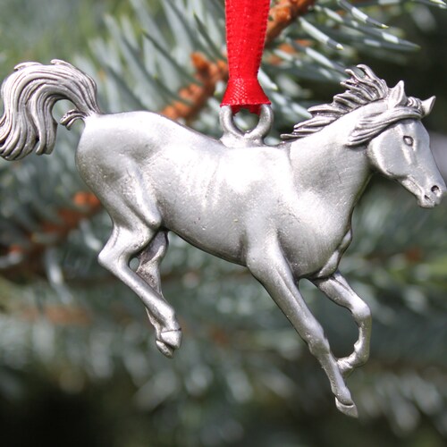 Lead Free Pewter Horse & Colt Heads Ornament Fine Pewter - Etsy