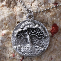 Bonsai Tree Necklace SET of 2 Bonsai Charm Necklaces Cherry Blossom ...