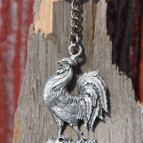 Rooster Key Chain - Etsy