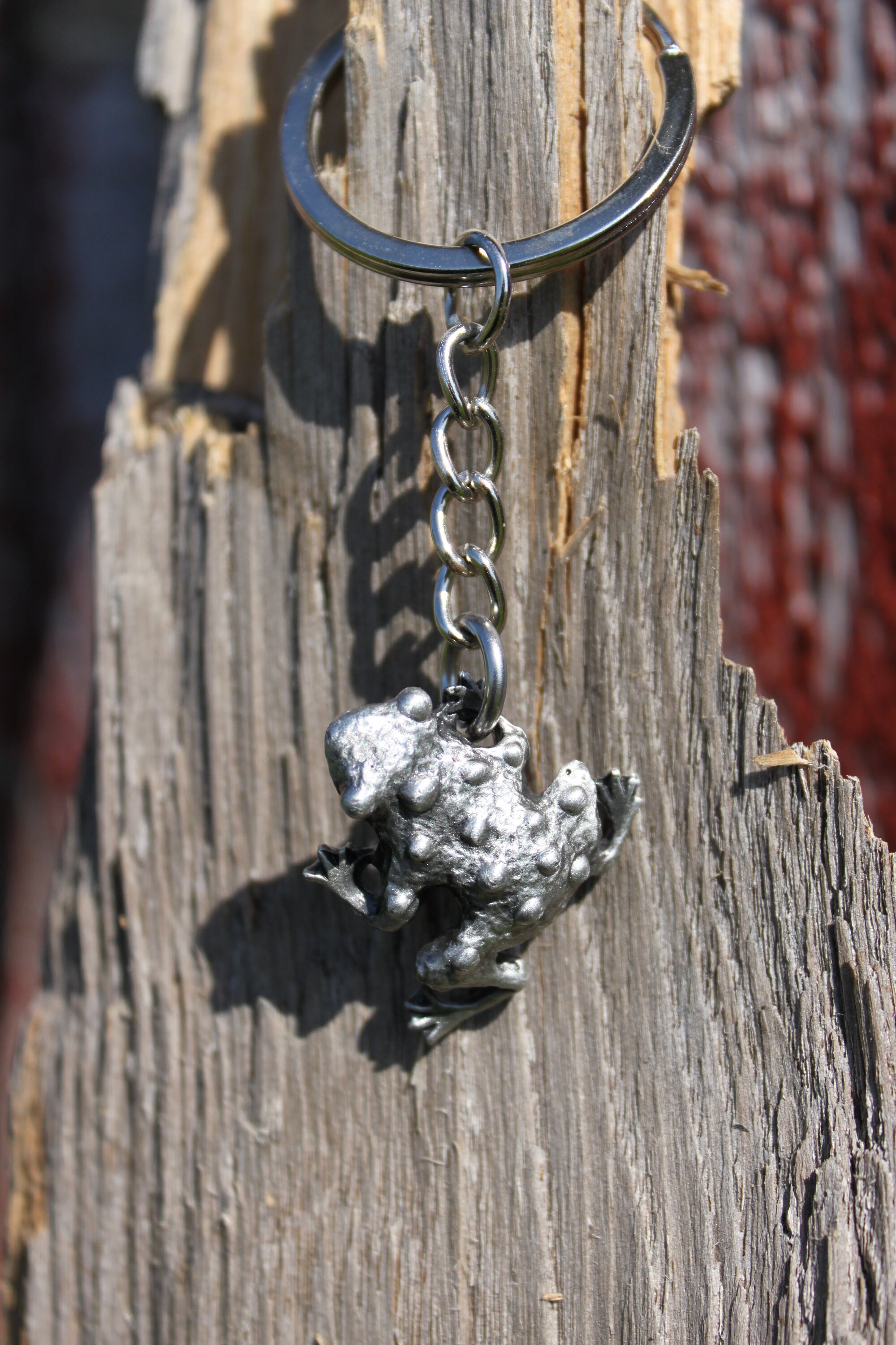 Hand Made Lead Free Pewter Toad Keychain Fine Pewter frog key | Etsy