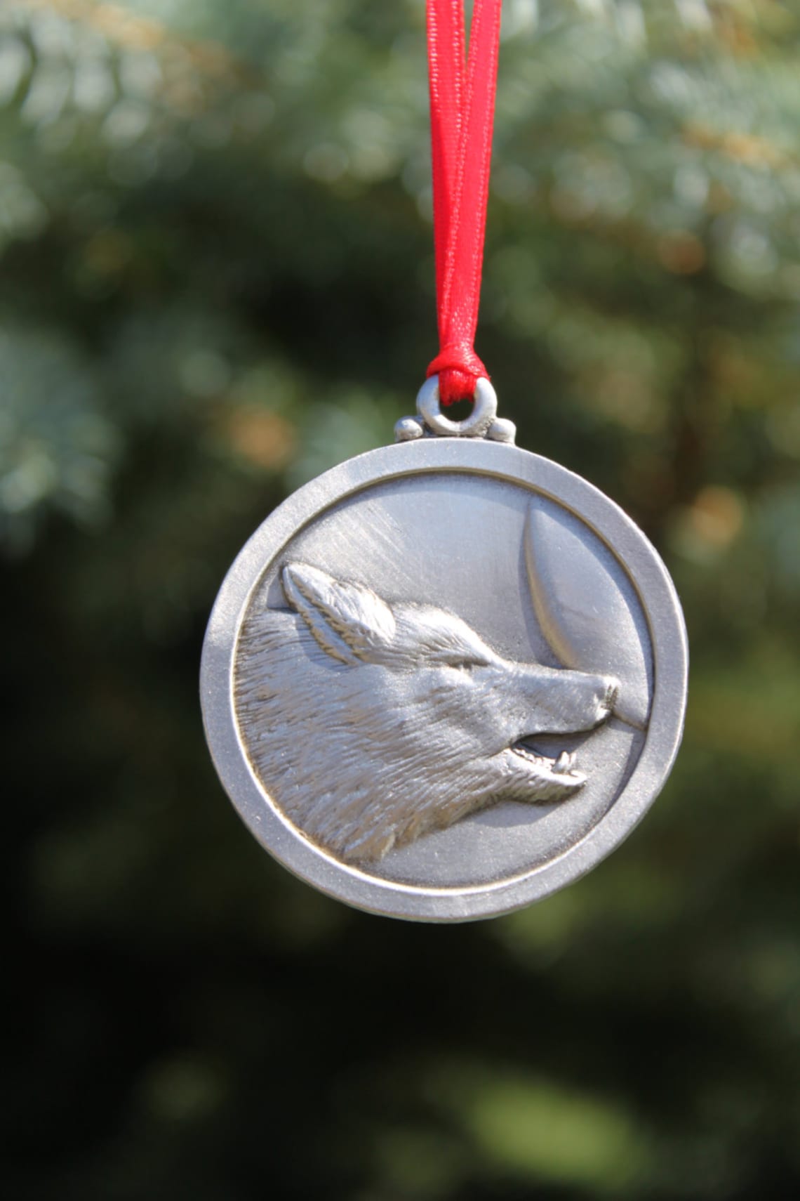 Hastings Pewter Lead Free Pewter Wolf Ornament Decoration Howl - Etsy