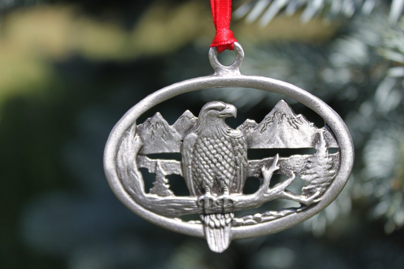 Hastings Pewter Lead Free Pewter Bald Eagle Ornament Eagle Mountain ...