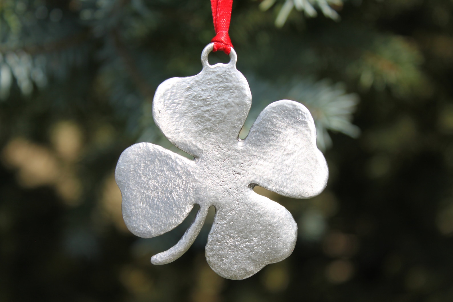 4 Leaf Clover Ornament Fine Pewter St. Patrick's Day Irish Four Leaf ...