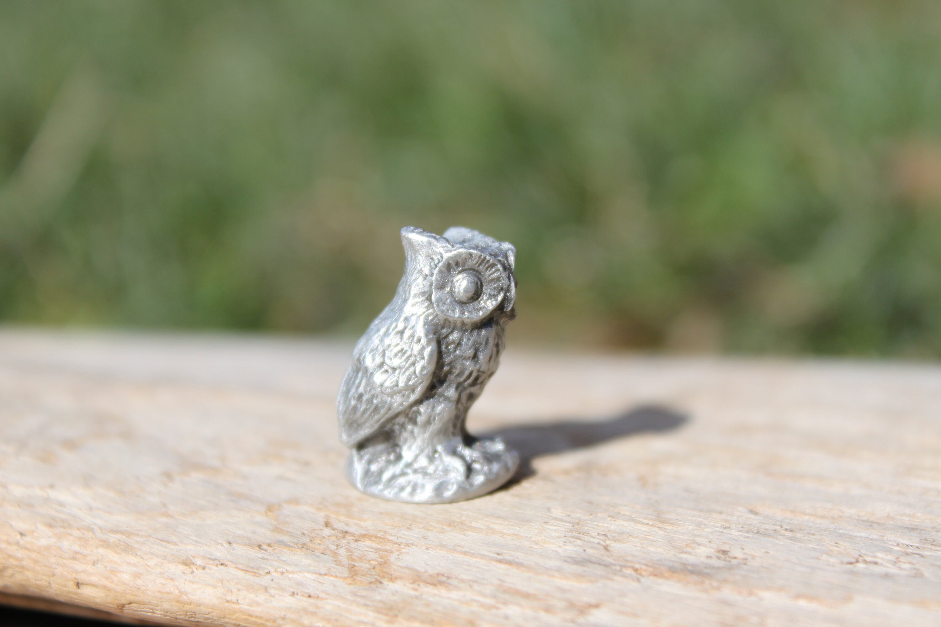 Hastings Pewter Lead Free Pewter Owl Figurine small miniature | Etsy