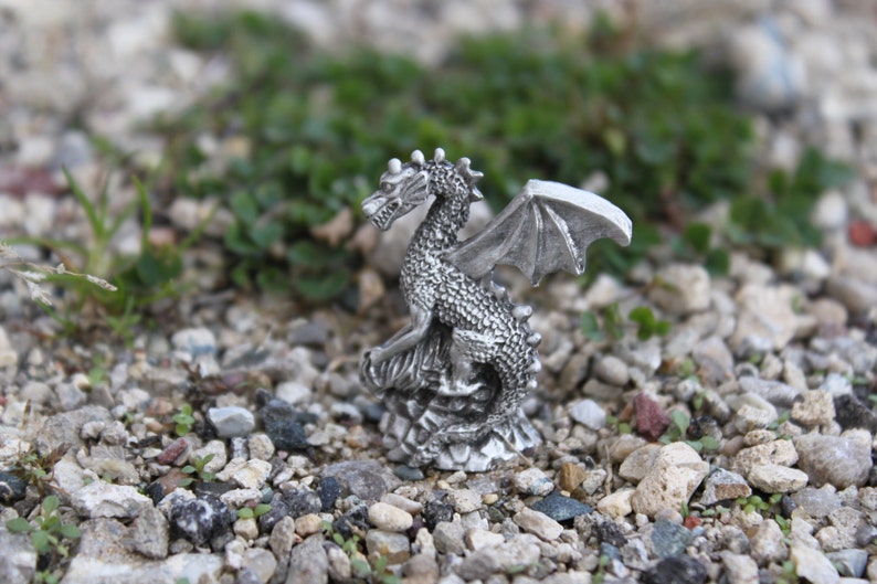 Hastings Pewter Lead Free Pewter Dragon Figurine Fine Pewter Mythical ...