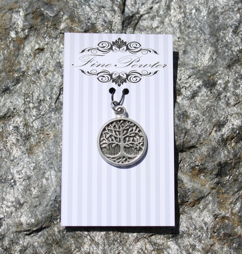 Hand Made Lead Free Pewter Tree of Life Necklace Pendant Jewelry Charm ...
