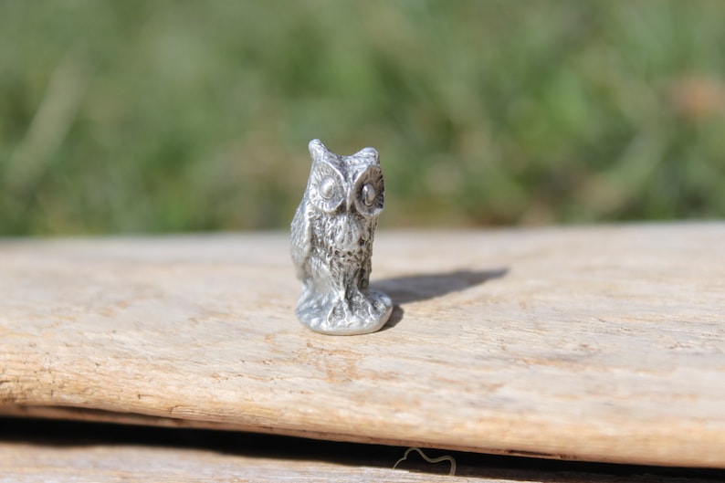 Hastings Pewter Lead Free Pewter Owl Figurine Small Miniature - Etsy