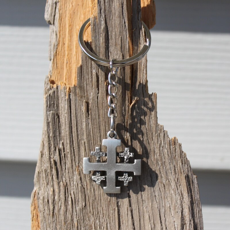 Cross Keychain - Etsy