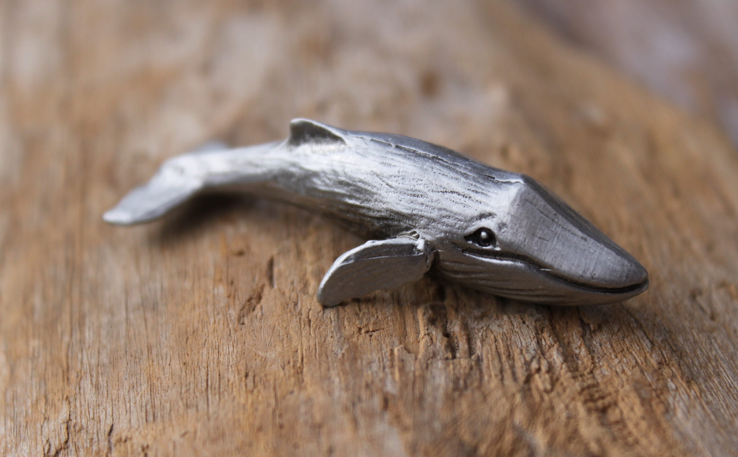 Blue Whale Figurine Made of Fine Pewter Water Ocean Fish Game Piece ...