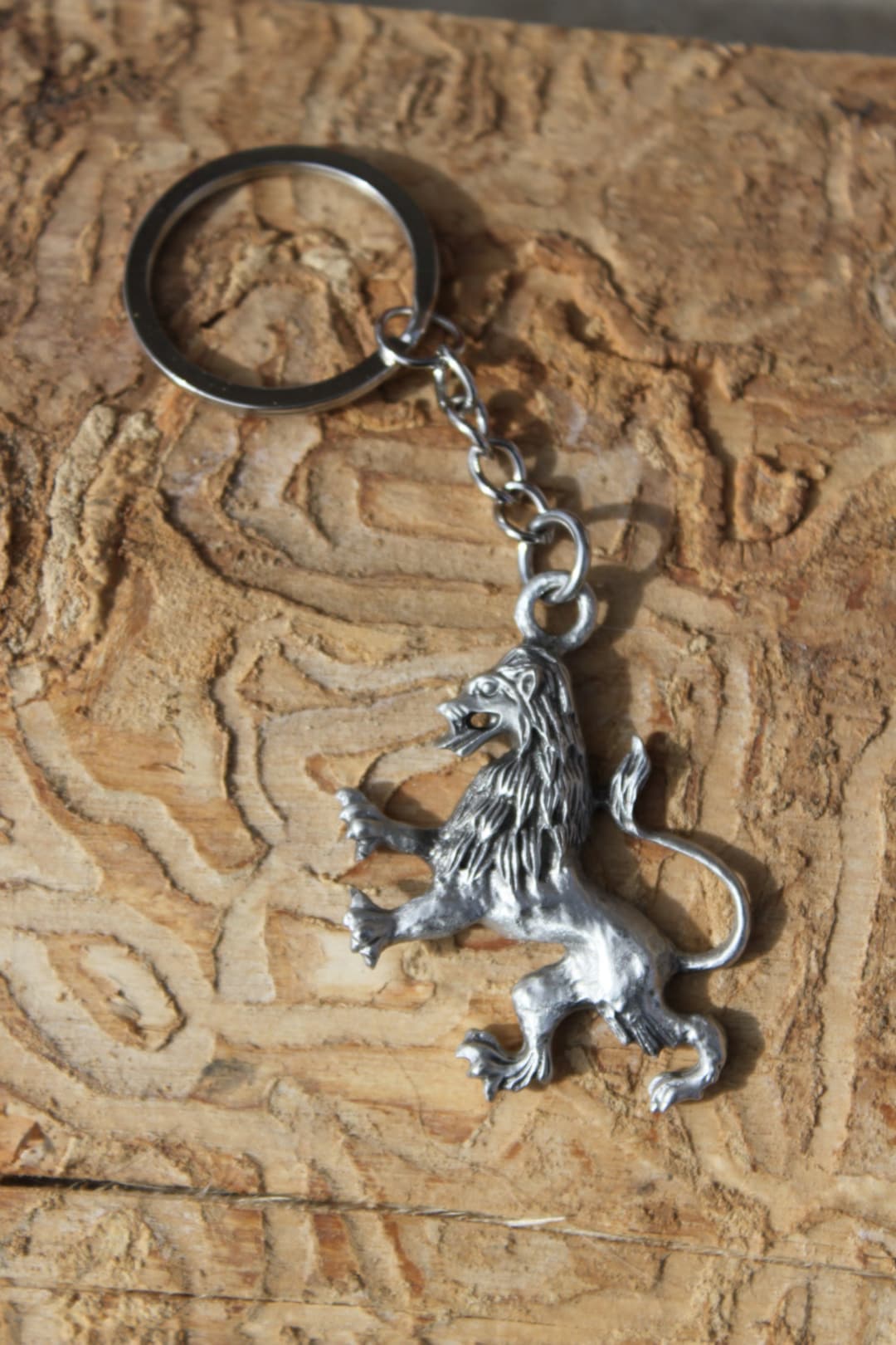 Lead Free Pewter Lion Keychain Lions Key Chain Made in Michigan Made in ...