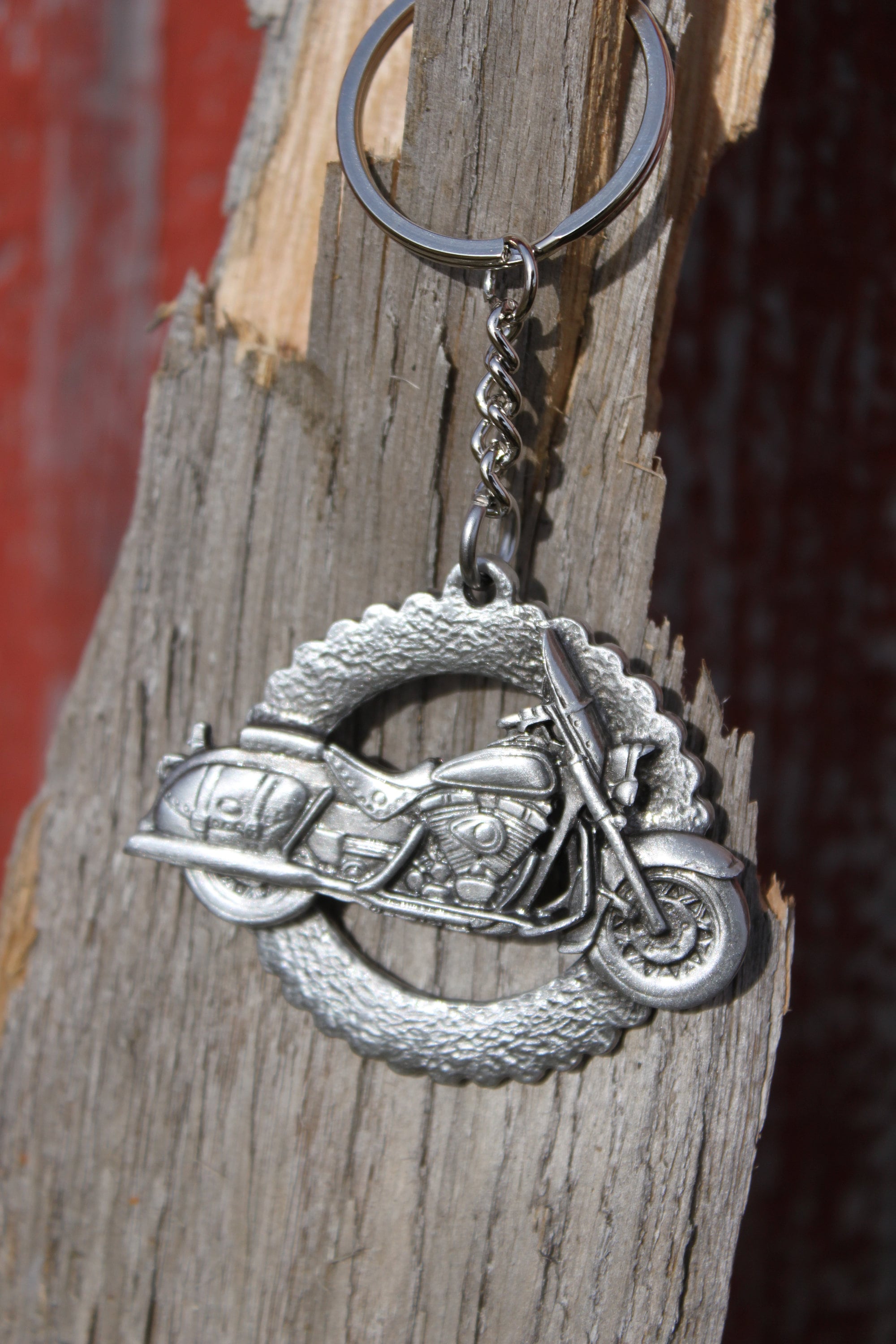 Lead Free Pewter Motorcycle Keychain Motorcycle Key Chain Biker Gift ...