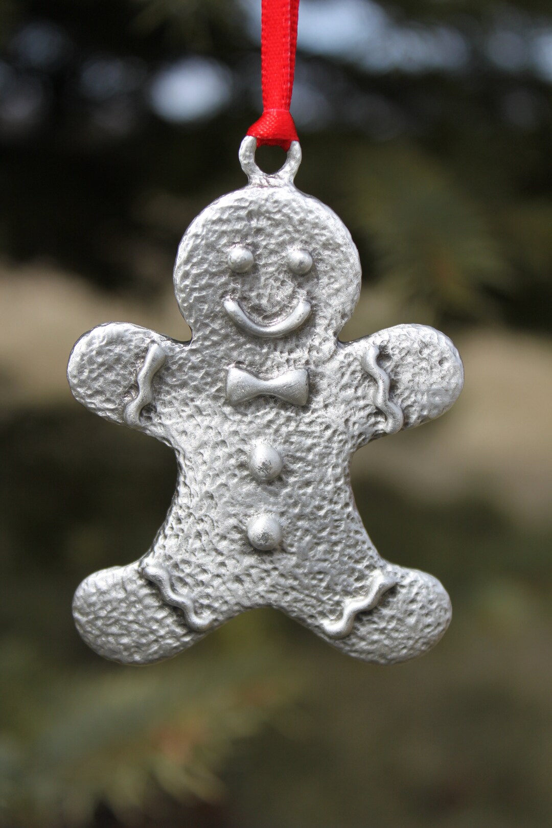 Lead Free Pewter Gingerbread Man Ornament Cookie Christmas Tree ...