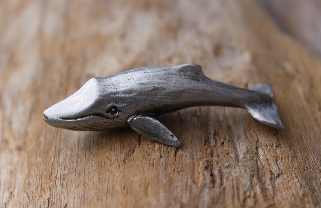 Blue Whale Figurine Made of Fine Pewter Water Ocean Fish Game Piece ...
