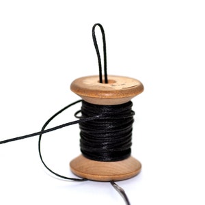 Linen Black Waxed Thread 1 Mm Linen Cord Thread for Jewelry - Etsy
