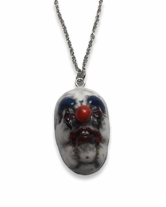 Creepy Clown Necklace Pendant - Etsy