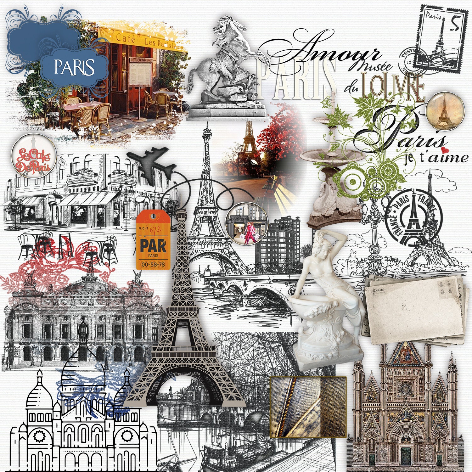 Digital Kit PARIS ,france - Etsy