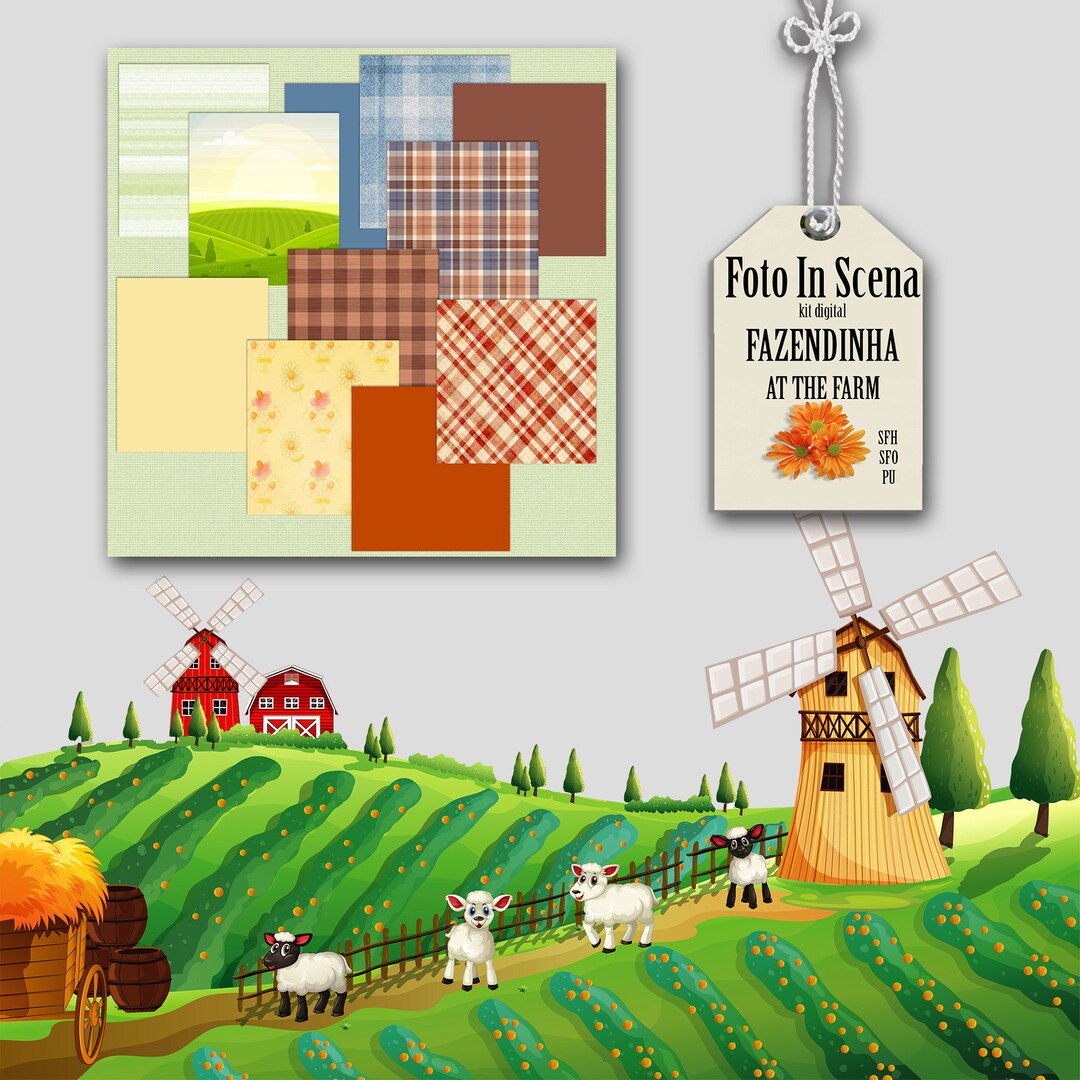 AT THE FARM Papers - Instant Download - Etsy