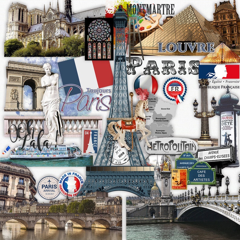 Digital Kit PARIS ,france - Etsy