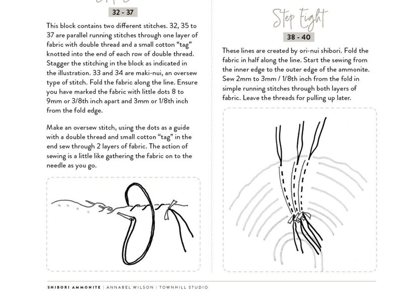 Shibori Ammonite, PDF Sewing Pattern, Digital Download, Shibori PDF ...