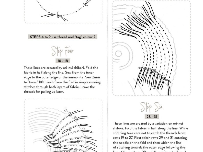 Shibori Ammonite PDF Sewing Pattern Digital Download - Etsy UK